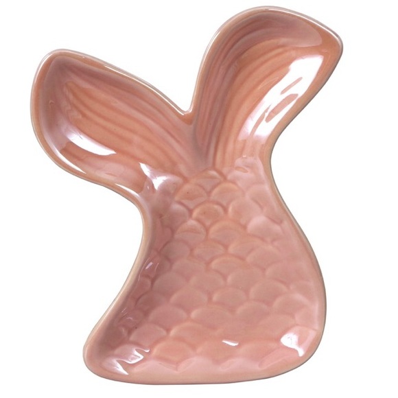 Beach Decor | Accents | Ceramic Mermaid Dish Pearlized Pink | Poshmark